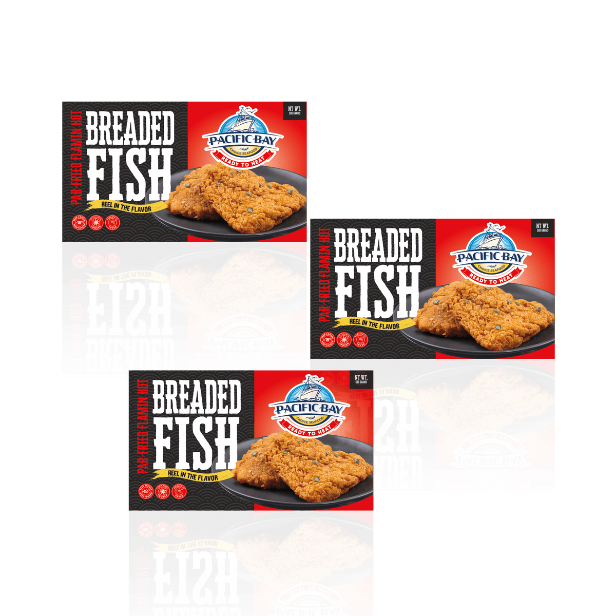 Saver Bundle: Pacific Bay Ready to Heat Flamin' Hot Breaded Fish ...